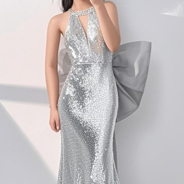 Girls Pageant Dress Girls Silver Birthday Dress Girls Prom Dress – marryshe
