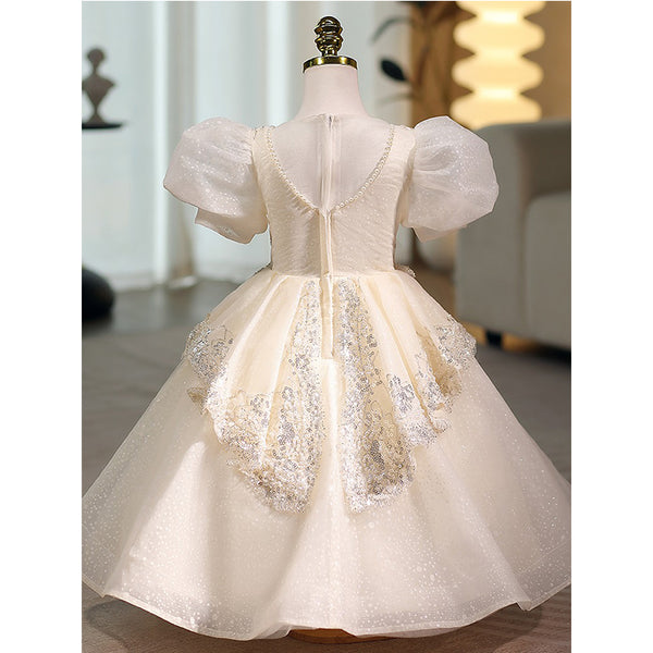 Champagne Baby Girls Birthday Princess Dress – marryshe