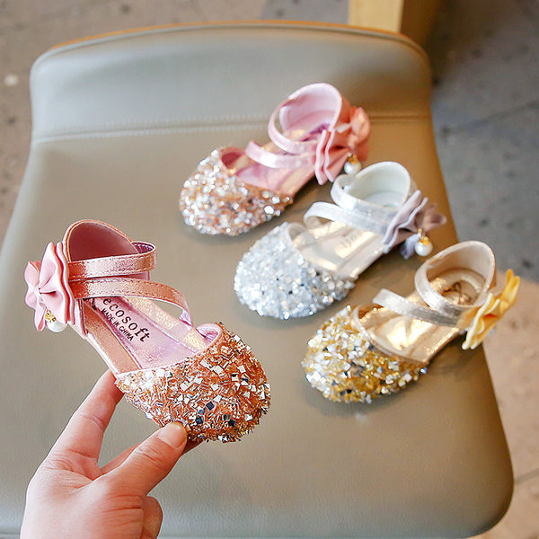 New Girls' Sequined Princess Shoes – marryshe