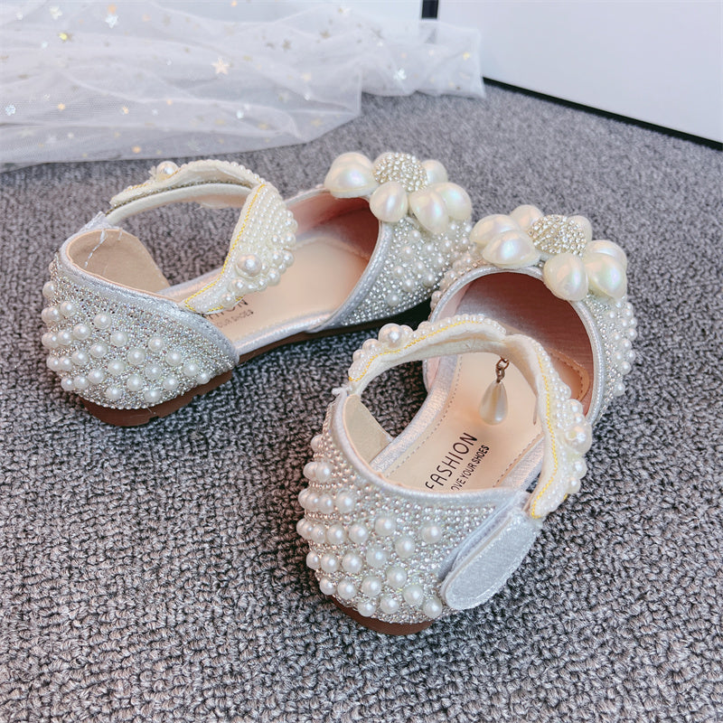 Summer Girl Dress Shoes Children's Bead Cute Princess Sandals – marryshe