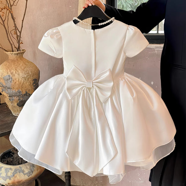Girls White Communion Dress Baby Girl Birthday Dress – marryshe