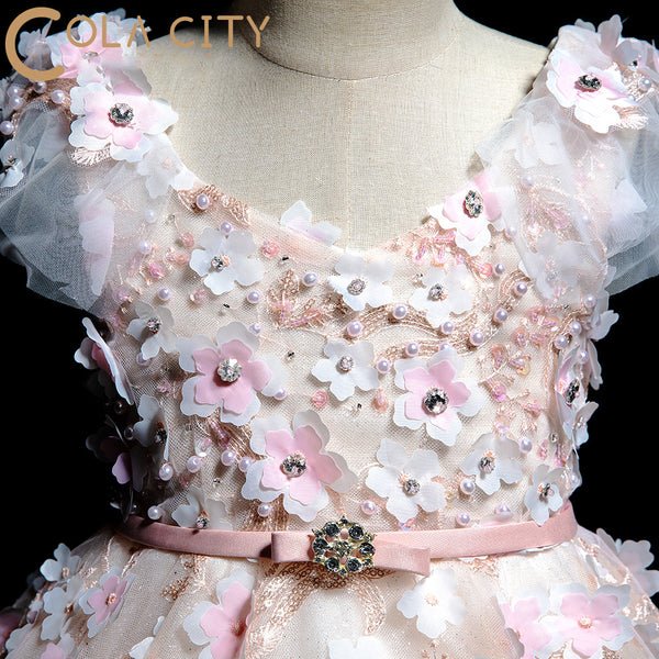 Elegant Girls Flower Princess Party Dress – marryshe