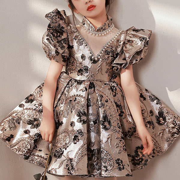 Girls Pageant Dresses Baby Girl Easter Dress Embroidered Flower Vintag ...