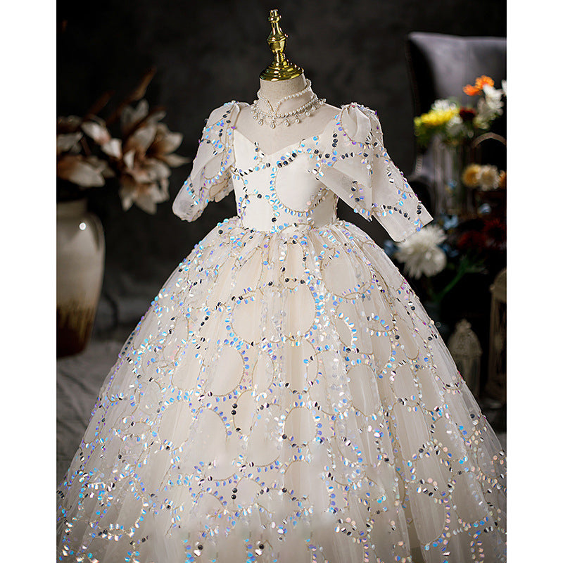 Baby Girls Wedding White Princess Dress – marryshe
